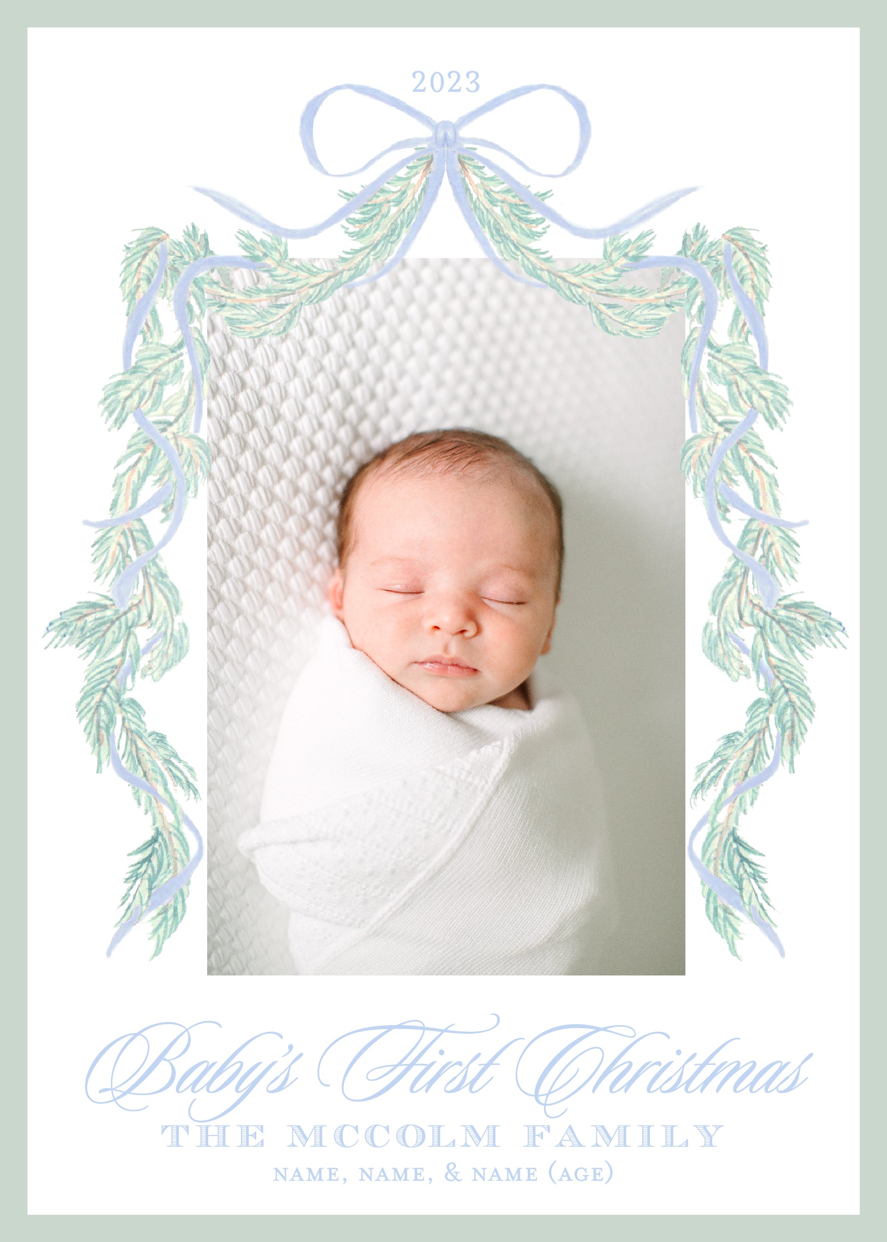 Baby's First Card - Blue – Younger Paper Co.